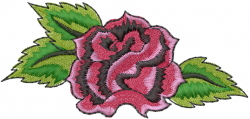 Single Rose Embroidery Design | AnnTheGran.com