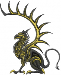Gryphon Embroidery Design | AnnTheGran.com