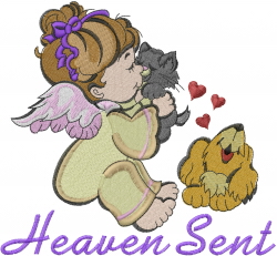 Heaven Sent Embroidery Design | AnnTheGran.com