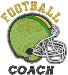 Football Coach Embroidery Design | AnnTheGran.com