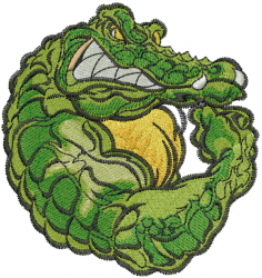 Alligator Embroidery Design | AnnTheGran.com