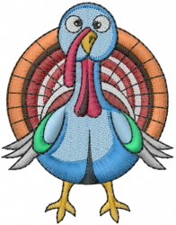 Thanksgiving Turkey Embroidery Design | AnnTheGran.com