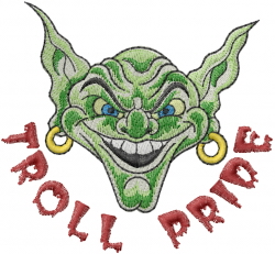 Troll Pride Embroidery Design | AnnTheGran.com