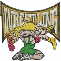 Wrestling Embroidery Design | AnnTheGran.com
