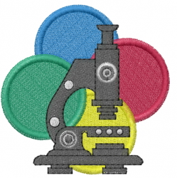 Microscope Embroidery Design | AnnTheGran.com