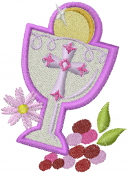 Communion Chalice Embroidery Design | AnnTheGran.com