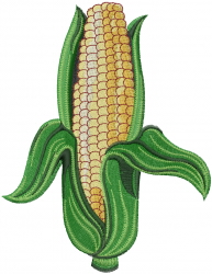 Sweet Corn Embroidery Design | AnnTheGran.com