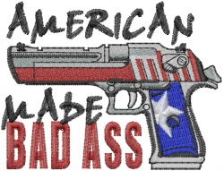 Bad Ass Embroidery Design | AnnTheGran.com