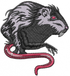 Rat Embroidery Design | AnnTheGran.com
