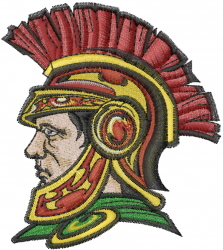 Spartans Embroidery Design | AnnTheGran.com
