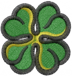 Four Leaf Clover Embroidery Design | AnnTheGran.com