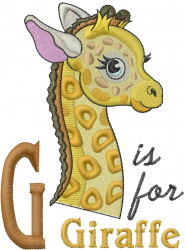 Giraffe Embroidery Design | AnnTheGran.com