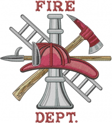 Fire Dept Embroidery Design | AnnTheGran.com