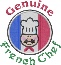 French Chef Embroidery Design | AnnTheGran.com