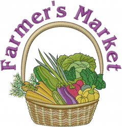 Farmers Market Embroidery Design | AnnTheGran.com