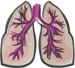 Lungs Embroidery Design | AnnTheGran.com