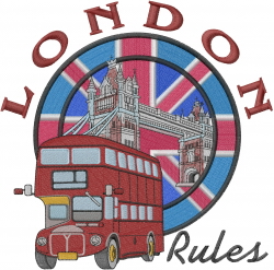 London Rules Embroidery Design | AnnTheGran.com