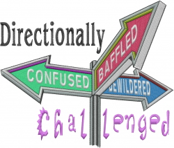Directionally Challenged Embroidery Design | AnnTheGran.com