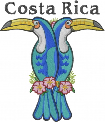 Costa Rica Birds Embroidery Design | AnnTheGran.com