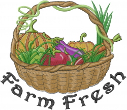 Farm Fresh Embroidery Design | AnnTheGran.com