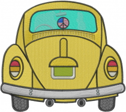 VW Beetle Embroidery Design | AnnTheGran.com