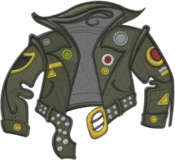 Motorcycle Jacket Embroidery Design | AnnTheGran.com