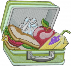 Lunch Box Embroidery Design | AnnTheGran.com