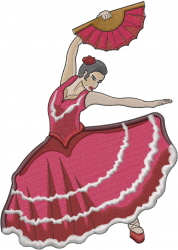 Flamenco Dancer Embroidery Design | AnnTheGran.com