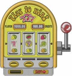 Slot Machine Embroidery Design | AnnTheGran.com