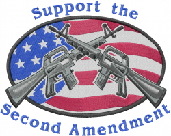 Second Amendment Embroidery Design | AnnTheGran.com