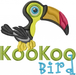 Kookoo Bird Embroidery Design | AnnTheGran.com