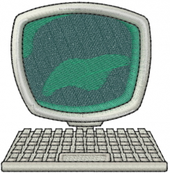 Computer Screen Embroidery Design | AnnTheGran.com