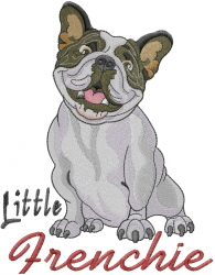 Little Frenchie Embroidery Design | AnnTheGran.com