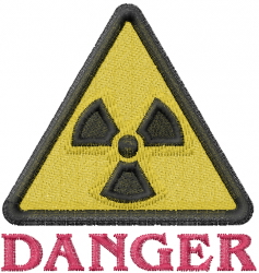 Danger Sign Embroidery Design | AnnTheGran.com