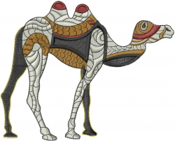 Stylish Camel Embroidery Design | AnnTheGran.com