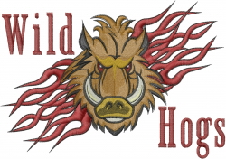 Wild Hogs Embroidery Design | AnnTheGran.com