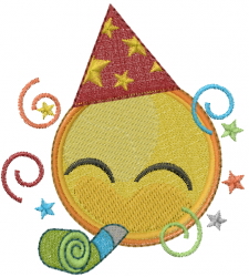 Happy Birthday Face Embroidery Design | AnnTheGran.com