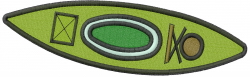 Kayak Embroidery Design | AnnTheGran.com