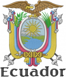 Ecuador Vulture Embroidery Design | AnnTheGran.com