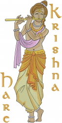 Hare Krishna Embroidery Design | AnnTheGran.com