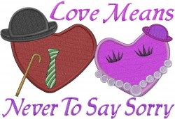 Say Sorry Anyway Embroidery Design | AnnTheGran.com