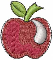 Apple Embroidery Design | AnnTheGran.com