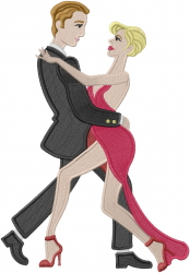 Ballroom Dancing Embroidery Design | AnnTheGran.com