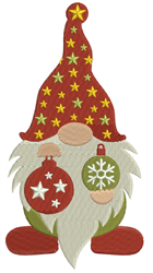 Ornament Gnome Embroidery Design | AnnTheGran.com
