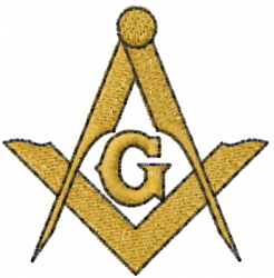 Small Mason Compass Embroidery Design | AnnTheGran.com