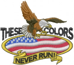 THESE COLORS NEVER RUN Embroidery Design | AnnTheGran.com