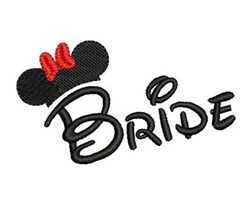 Minnie Mouse Bride Embroidery Design | AnnTheGran.com
