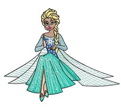 Princess Elsa Embroidery Design | AnnTheGran.com