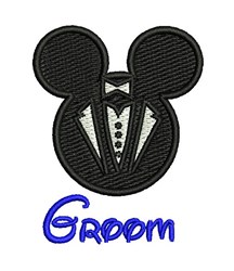 Mickey Groom Embroidery Design | AnnTheGran.com
