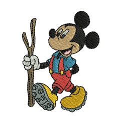 Mickey Mouse Hiking Embroidery Design | AnnTheGran.com